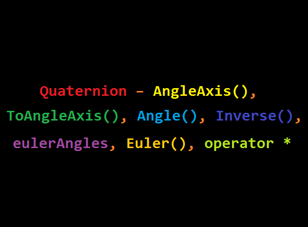 Struktura Quaternion – AngleAxis(), ToAngleAxis(), Angle(), Inverse(), eulerAngles, Euler ...
