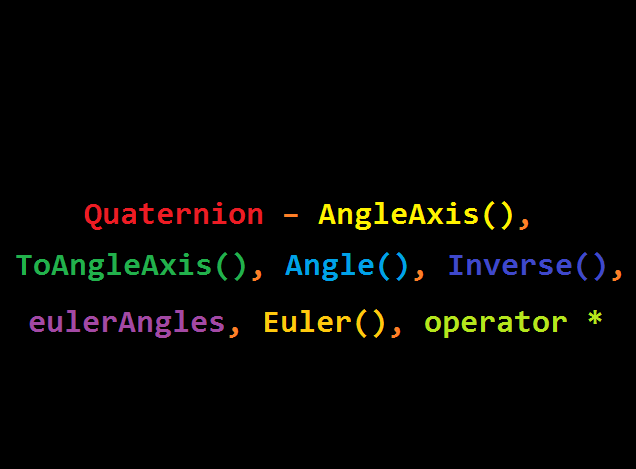 Struktura Quaternion – AngleAxis(), ToAngleAxis(), Angle(), Inverse ...