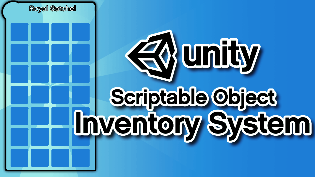 Scriptable Object Inventory System Unity Connect