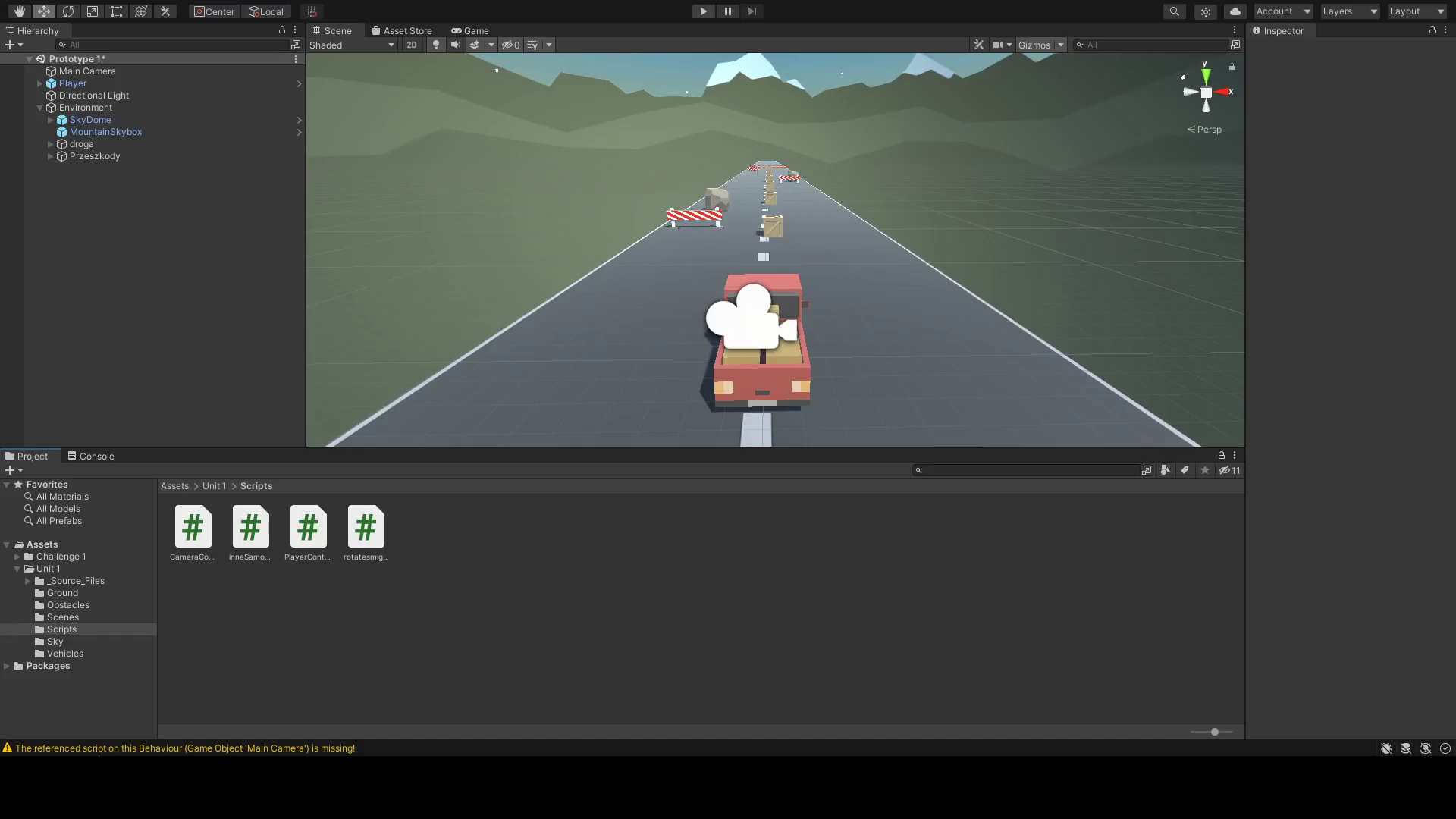 Unit 1 - Player Control - Unity Learn