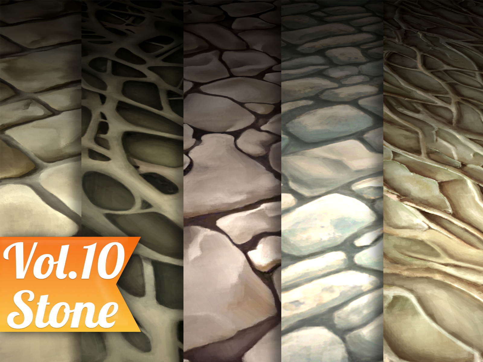 Stone Tile Vol.7 - Hand Painted Texture Pack - Unity Connect