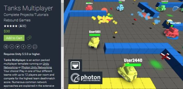 Tanks Multiplayer介绍 - Unity Connect